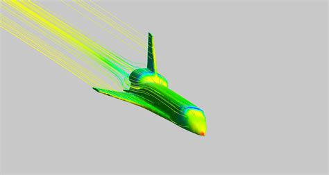 space shuttle simulation with ansys cfx in virtual reality