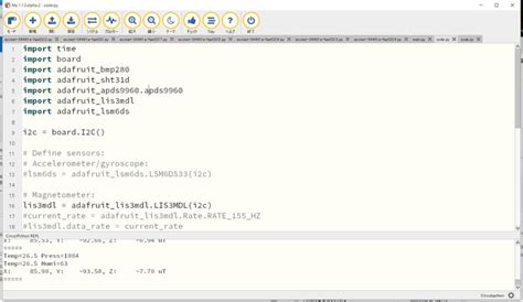 Circuitpython 10行プログラミング Step4 3 搭載センサ 電子工作の環境向上