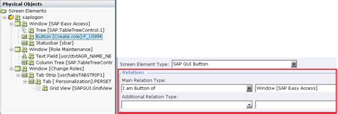 Viewing Sap Screen Element Identification Details