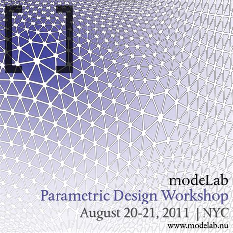 parametric design workshop in new york city modelab evolo
