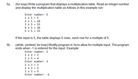 Solved За for loop Write a program that displays a Chegg