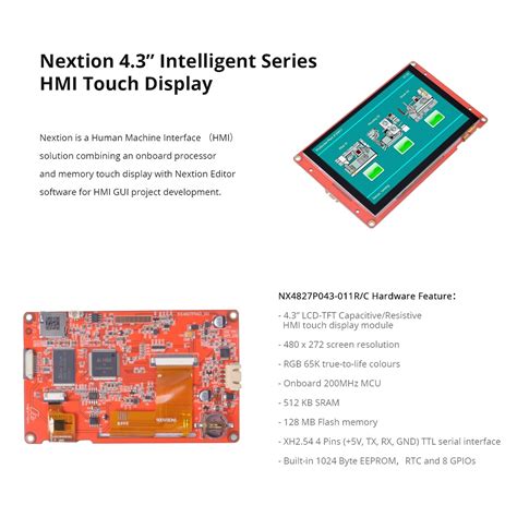 NEXTION NX P C Inch Nextion Intelligent Series HMI Capacitive Touch Display Without