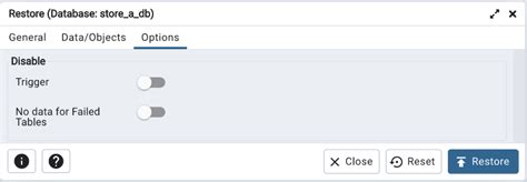 Restore Dialog — Pgadmin 4 6 21 Documentation