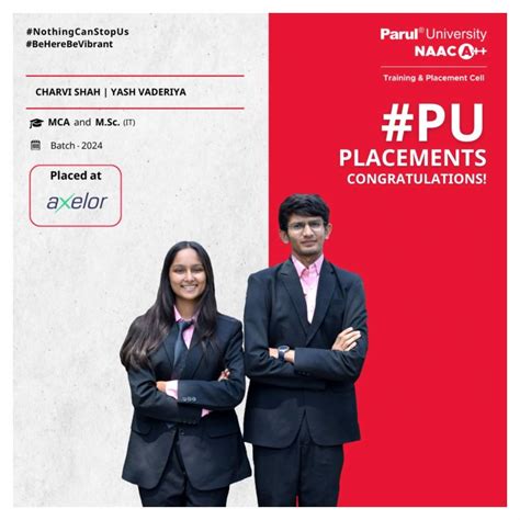 Mrhemal Patel On Linkedin Paruluniversity Placed Batch2023 It Mca