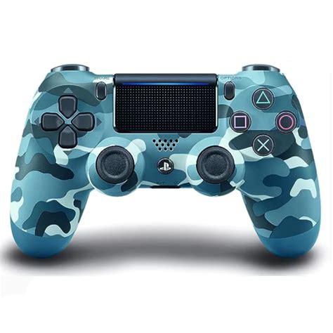 Compatible Ps4 Dualshock Controller Blue Camouflage V2 New Hsgamer