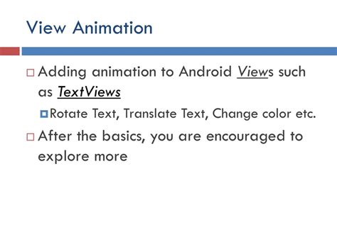 Ppt Android Graphics And Animation For Beginners Powerpoint Presentation Id2339101