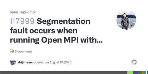 segmentation fault occurs when running open mpi with coll han as the