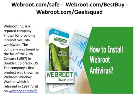 PPT Webroot Com Safe How To Install Webroot PowerPoint Presentation ID 9838314
