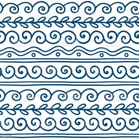 벡터 그리스어 파도와 사행 장식 요소 세트 그리스 패턴 Meander와 전통적인 원활한 빈티지 화려한 요소 원활한 벡터 장식 고대의에 대한 스톡 벡터 아트 및 기타 이미지