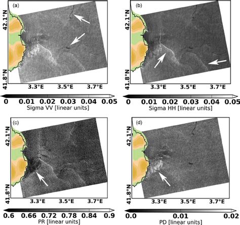 Radarsat 2 Sar Image Of A Coastal Area In The Mediterranean Sea Download Scientific Diagram