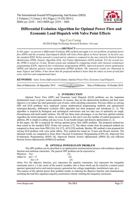 Differential Evolution Algorithm For Optimal Power Flow And Economic Load Dispatch With Valve