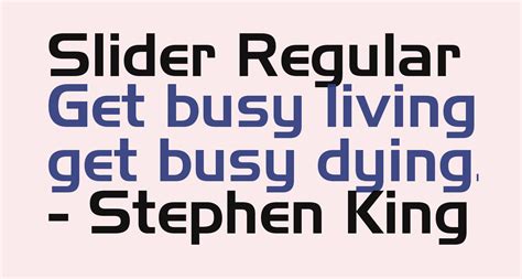 Slider Regular Free Font What Font Is