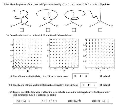 Solved A Mark The Picture Of The Curve In R Chegg