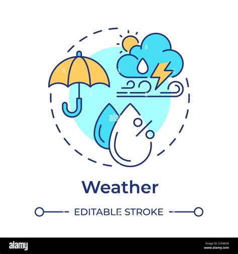 Weather Multi Color Concept Icon Stock Vector Image And Art Alamy