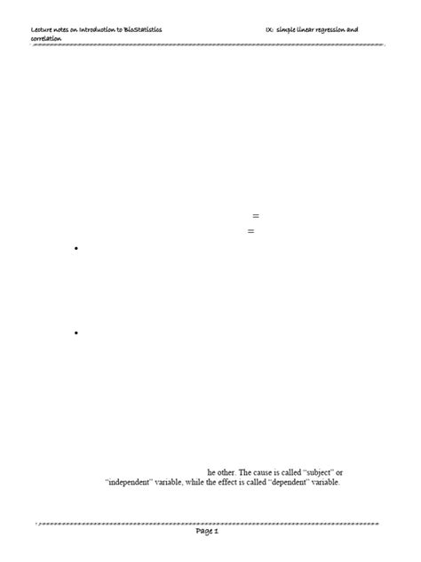 simple linear regression pdf