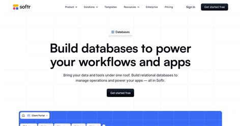 Softr数据库：构建应用级数据库