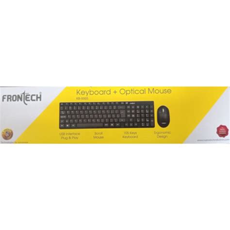 Frontech Keyboard Plus Optical Mouse Kb 0005 Combo At Best Price In