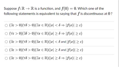 solved suppose f r→r is a function and f 0 0 which one of