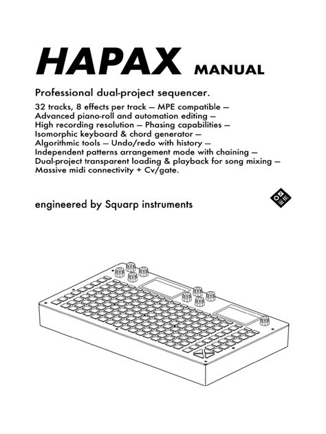 Hapax Manual Pdf Minor Scale Interval Music