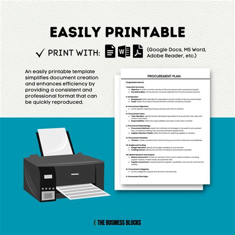 Procurement Plan Template Procurement Strategy Template Procurement