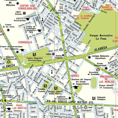 Guia Roji Calles Aguascalientes Zona Urbana Map By Guia Roji Avenza