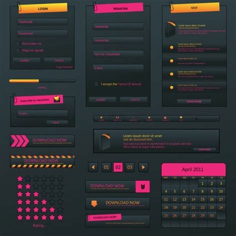 Exquisite Menu Button Vector Free Vector In Encapsulated PostScript Eps Eps Vector