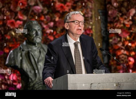 Professor Anders Olsson Of The Swedish Academy Gives A Speech