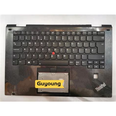 YJX US UK Keyboard For Lenovo Thinkpad X1 Yoga 2ND Gen 2017 With Silver Black Palmrest Upper