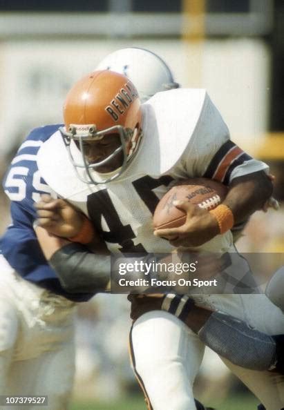 Archie Griffin Of The Cincinnati Bengals Is Wrapped Up By Jim News