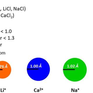 Simplified Representation Of The Ionic Radii And The Net Electric Download Scientific Diagram