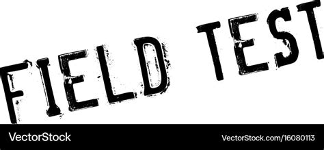 Field Test Rubber Stamp Royalty Free Vector Image