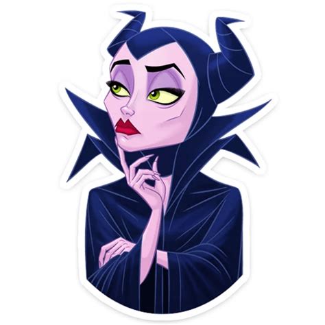 Набор стикеров для Telegram «Малефисента» | Maleficent, Maleficent ...