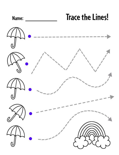 Trace The Lines Worksheets Tracing Horizontal Lines Worksheet Free