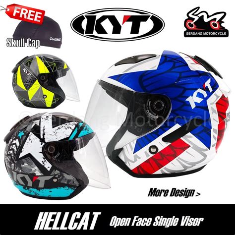 Kyt Hellcat Star K Racing Restart Aqua Blue Matrix Arrow K Racing
