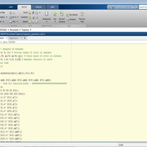 Initial Code Data Into Simulink For Modelling Part A Download