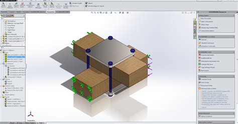 Gridshell Research Using Fem Fea Bolted Connections In Solidworks Gridshell Joint Exercise