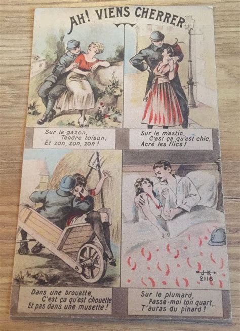 French Humour Postcard Vintage Paper Ephemera Etsy Postcard Vintage Paper Vintage Postcards