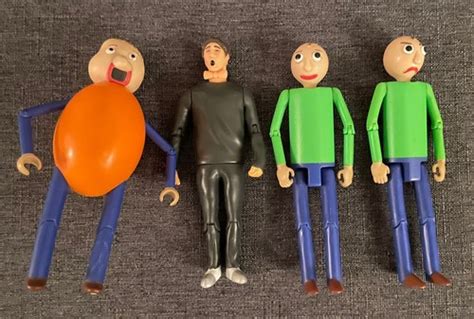 Baldis Basics 5 Inch Action Figures Lot 4 Angry Baldi Happy Baldi