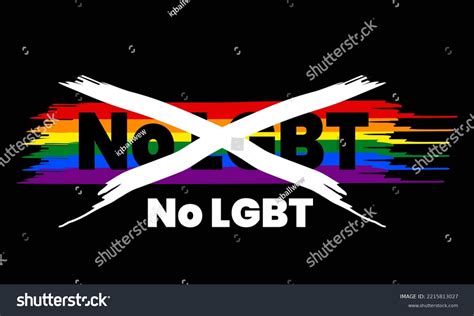 No Lgbt Background Sex Theme Social Stock Vector Royalty Free 2215813027 Shutterstock