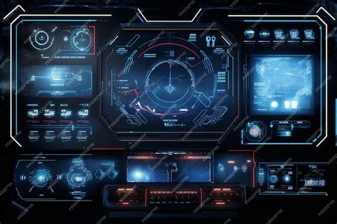 Premium Photo Hud Futuristic Frame Border Game Swag Elements Pack Panel Cyber Scifi Stipes