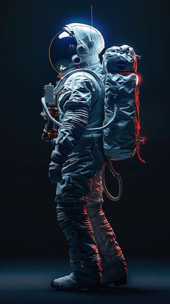 Premium Photo Unrecognizable Astronaut In Protective Extravehicular