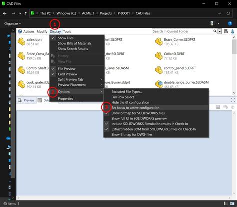 how to always display custom properties information as a default view