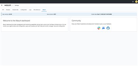 The About Screen Is Not Correctly Shown In Wazuh Dashboard Issue Wazuh Wazuh