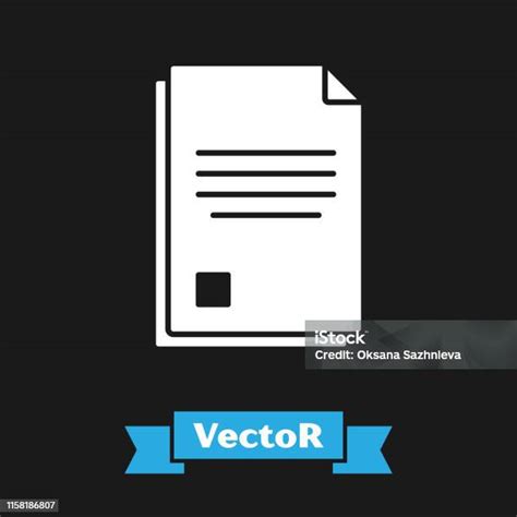 검정 색 배경에 격리 된 흰색 파일 문서 아이콘입니다 체크리스트 아이콘입니다 비즈니스 개념입니다 벡터 일러스트레이션 0명에 대한 스톡 벡터 아트 및 기타 이미지 Istock