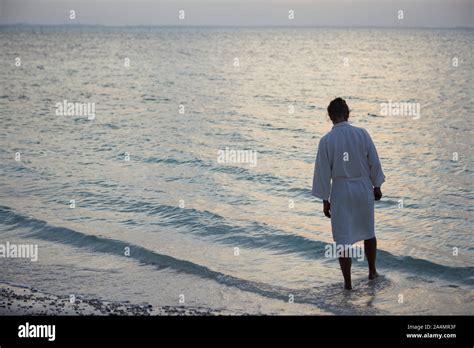 Man At Sea Stock Photo Alamy