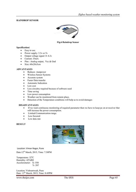 Zigbee Based Weather Monitoring System Pdf