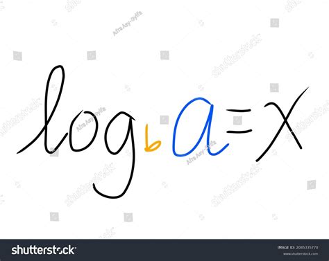 Basic Logarithm Formula Written Handwriting Style Stock Illustration 2085335770 Shutterstock