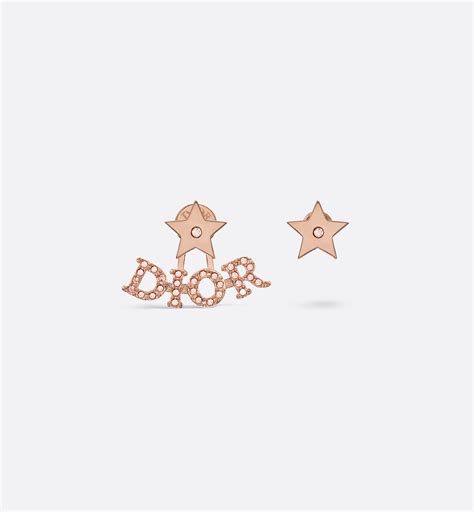 Diorevolution Earrings Gold Finish Metal And Silver Tone Crystals Dior