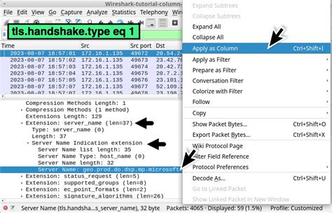 Wireshark Tutorial Changing Your Column Display