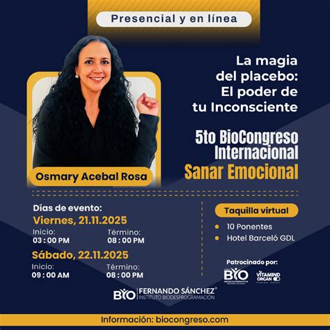 Biodesprogramación 📢 ¡biocongreso Anual 2025 📢 Nos Llena De Emoción